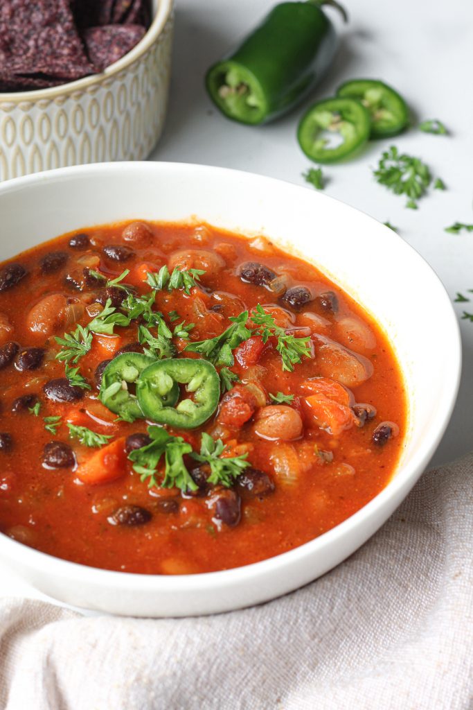 Vegan Chili Soup - Munchmeals by Janet